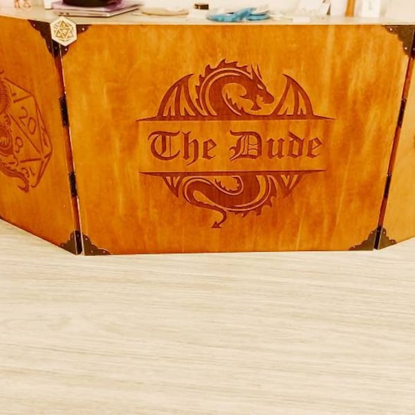 Custom Dungeon Master Screen, Dnd Screen Table, DM Screen Wood, DM ...