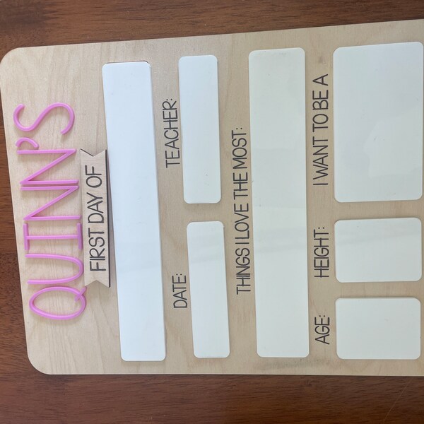 Changeable Back to School Sign and Last Day of School Sign ...