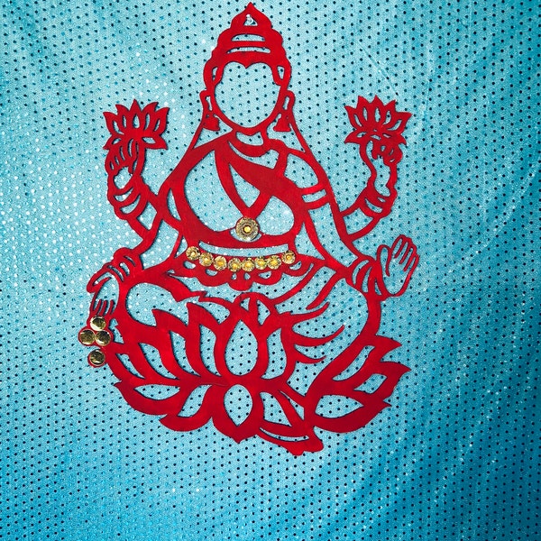 Lakshmi Cutout SVG - Etsy
