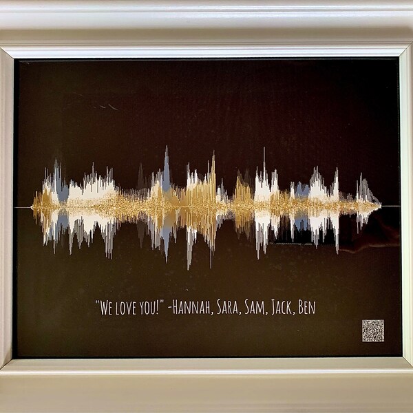 Custom Sound Wave Art Print - Voice Wave - Choose Your Colors - up to 5 ...