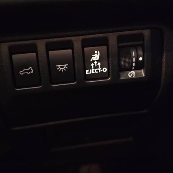 3 Size Options, Eject-o Blank Button Decal Sticker. Fits All Blank Car ...