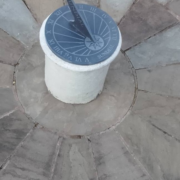 Sundial for Garden / Sun Dial Clock / Slate Clock / Round Grey Garden ...