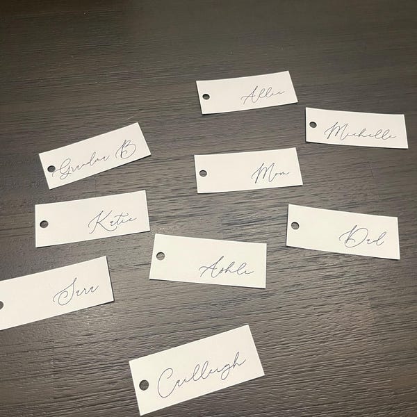 Name Tags for Wedding, Bridesmaids Tags, Calligraphy Name Tags, Small ...