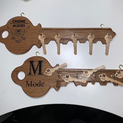 Personalized Wood Key Holder for Wall, Wedding, Housewarming, Home ...