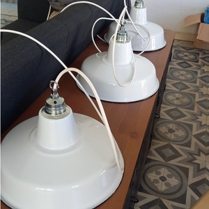 Industrial Factory Shade Enamel Ceiling Lighting - Etsy