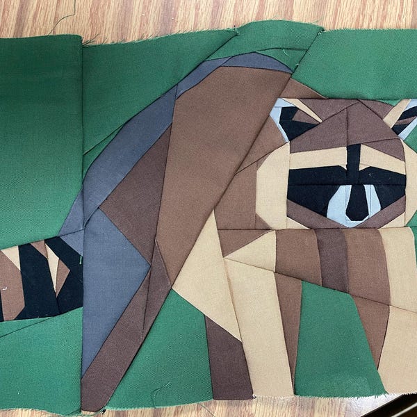 Elephant Fppanimals of Strengthpaper Piecing Quilt Block Pattern - Etsy