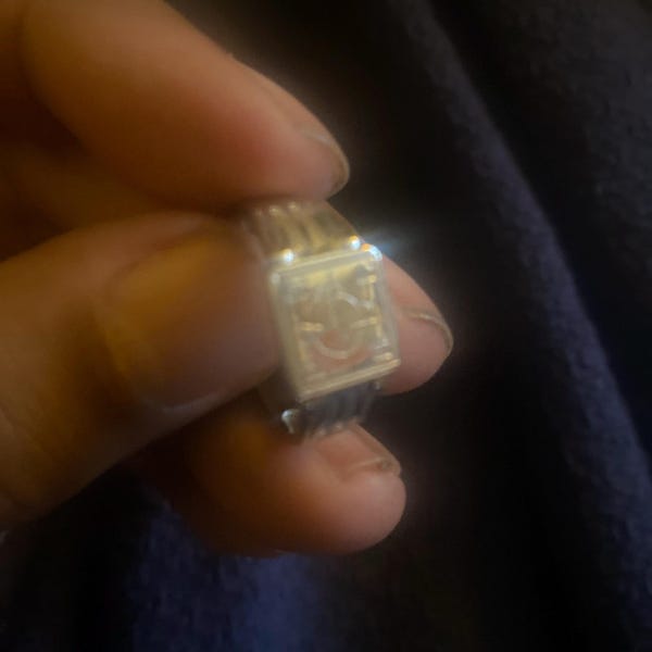 Mickey Mouse Ring Sterling Silver Ring Signet Ring Mickey Ring Engraved ...