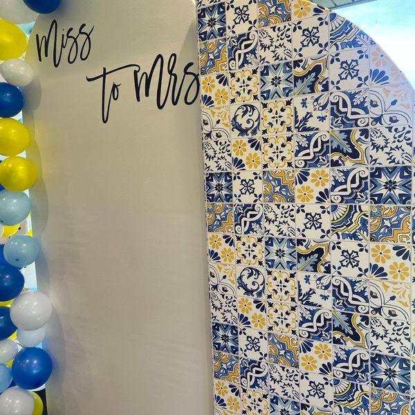 Bridal Shower Decal - Miss to Mrs Backdrop - Miss to Mrs Sticker for ...