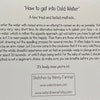 Greetings Card: Swimming in Cold Water 'how to Get Into Cold Water ...