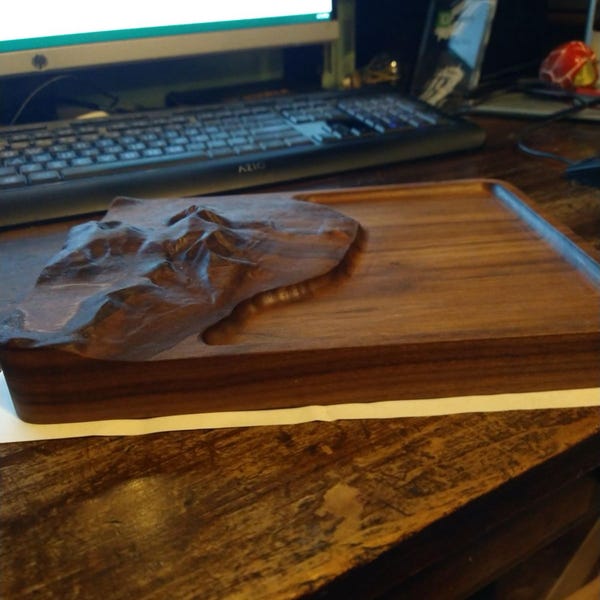 Custom 3D Wood Topographical Map. Anywhere in the World. Customizable ...