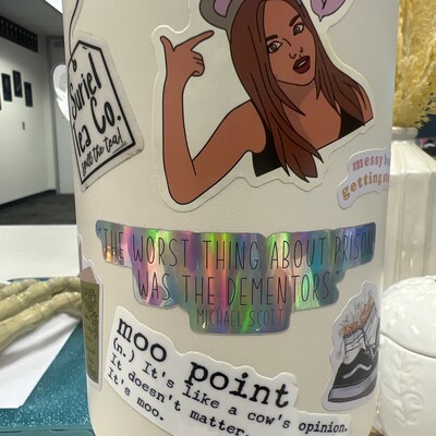 HOLOGRAPHIC or Matte Vinyl Sticker, Decal, Waterproof, David Rose ...