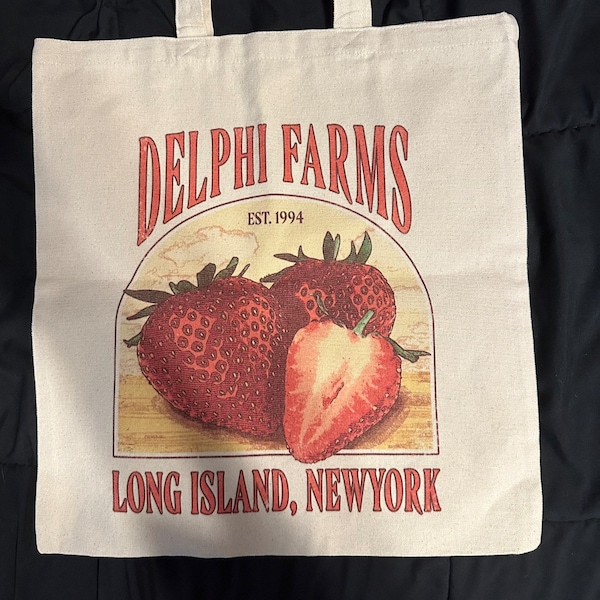 Delphi PJO Tote Bag, Delphi Strawberry Farms Tote Bag, Delphi ...