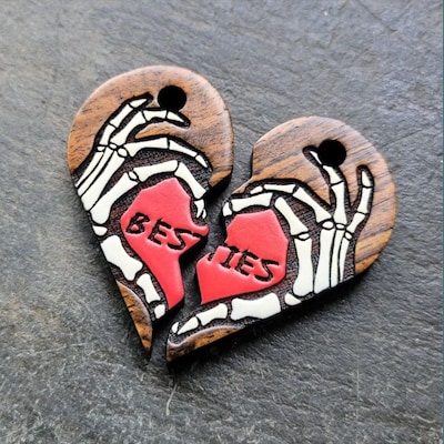 Skelly Hands SVG, Skeleton Hands Making Heart Dxf Cut File, Hand Heart ...