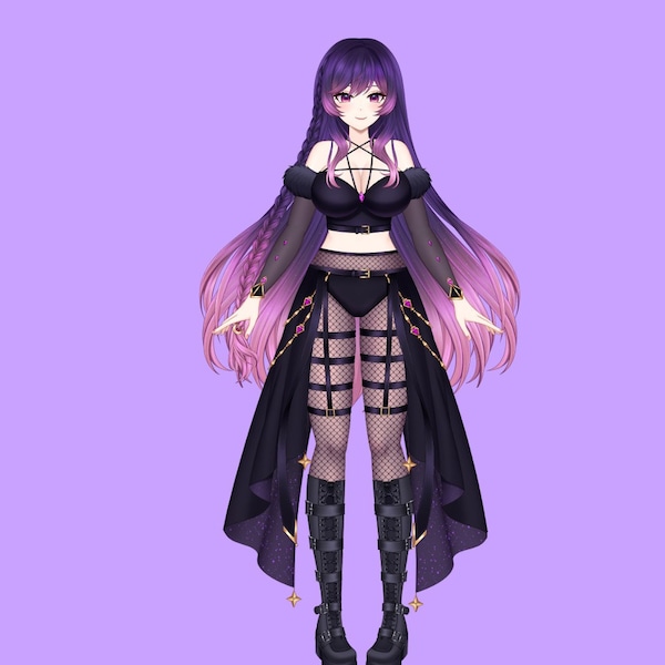 Gothic-themed Bust-up Vtuber Model With 3 Emotes for Vtube Studio - Etsy Gothic-themed Bust-up Vtuber Model With 3 Emotes for Vtube Studio - Etsy