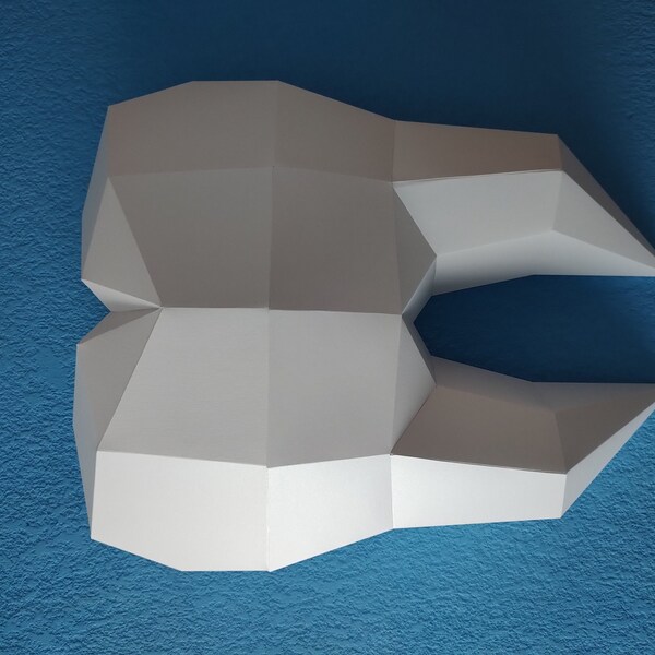 3D Papercraft Tooth Sculpture: Low Poly DIY Template (PDF) - Etsy