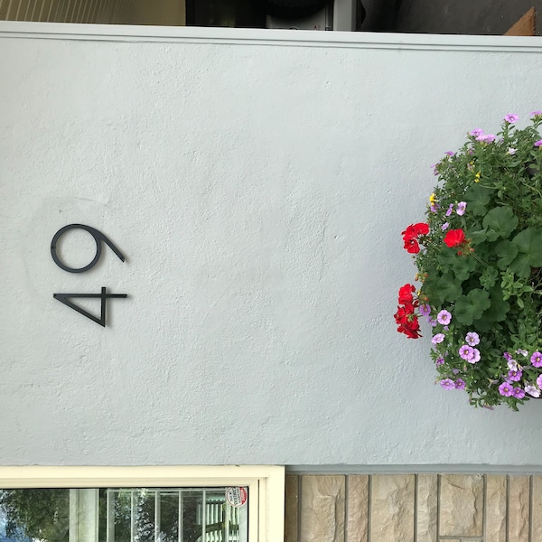 Large Modern House Numbers and Letters for House Number Sign, THIN ...