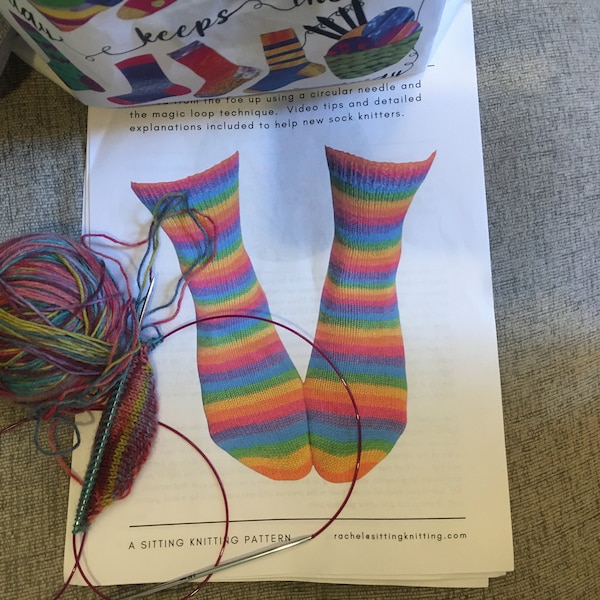Beginner's Toe up Sock Kit - Etsy