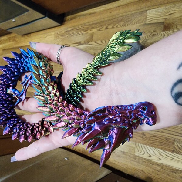 Articulated Spike Dragon Fidget Desk Figure - Etsy