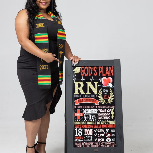 RN Sign for Nursing Student Gifts and Graduation Decor, Nurse Graduate ...