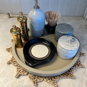 Concrete Salt Pepper Sugar Bowls, Salt Cellar With Lid, Spice Bowl ...