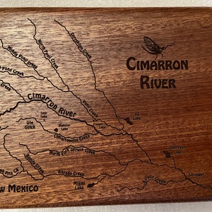 RIVER MAP POSTERS Custom 16x20 Original Stonefly Studio - Etsy