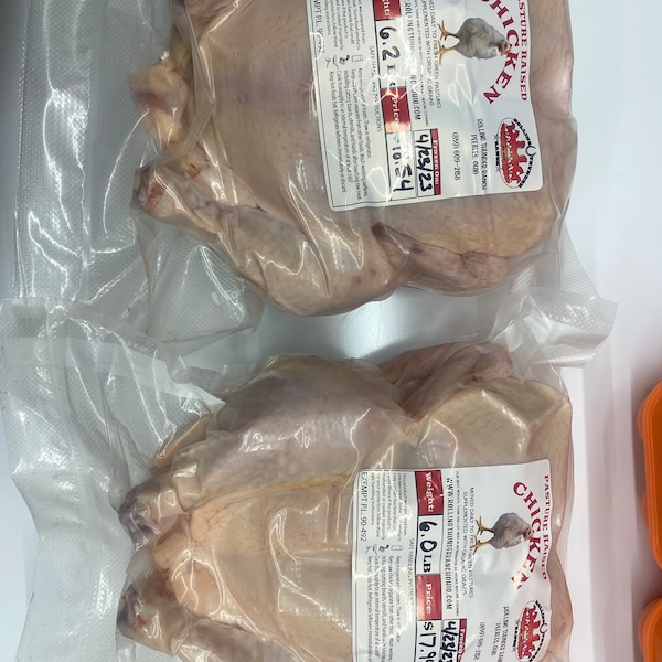 QUAIL Poultry Custom Processing Label PL 90-492 EXEMPT Farm Raised ...