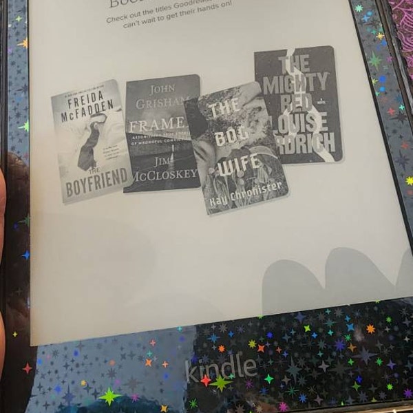 Holographic Stars E-reader Skin, Removable Kindle Paperwhite, Adhesive ...