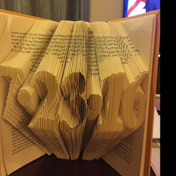Book Folding ALPHABET 5 - Medium Fancy Font - Book Folding Patterns ...