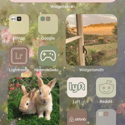 Spring Time Cottage Core Aesthetic Phone Icons iPhone and Android Icons ...