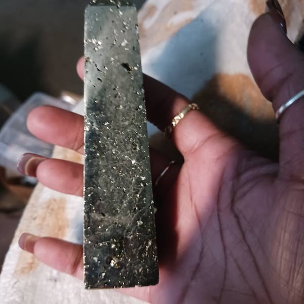 Pyrite Obelisk Crystal Tower - Raw Natural Large Pyrite Towers - High ...