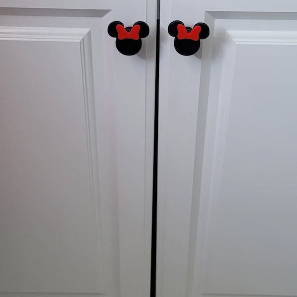 3D Printed Mickey Mouse Drawer Pull | Disney Home Decor | Kitchen ...