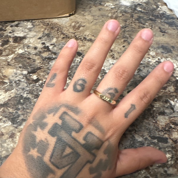 14K Gold Simple Rectangle Ring, Personalized Rectangle Ring, Custom ...