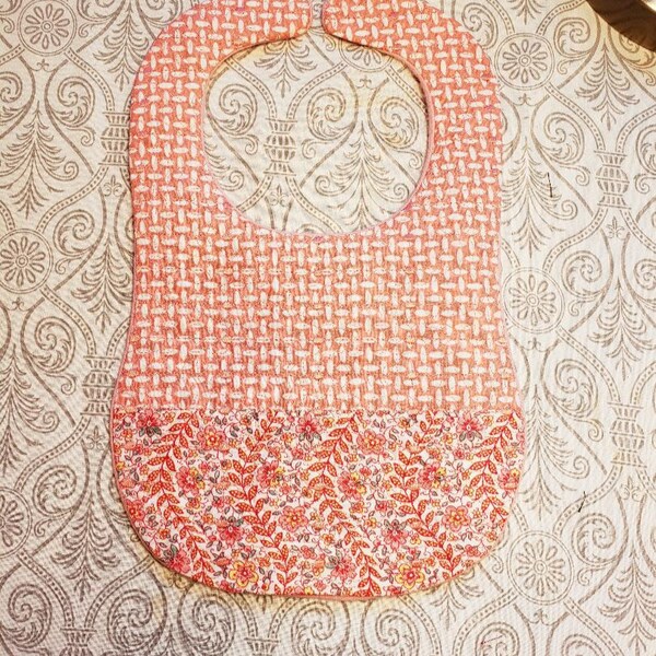 In the Hoop Baby Bib Floral Embroidery Design File Pattern 3 Sizes Also ...