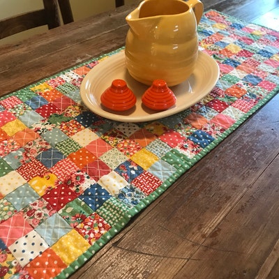 Table Runner, Blue, Green, Peach, Spring, Easter, Table Topper, Bunny ...