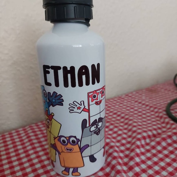Personalized Numberblocks Water Bottle - Children's Sports Drink Bottle ...