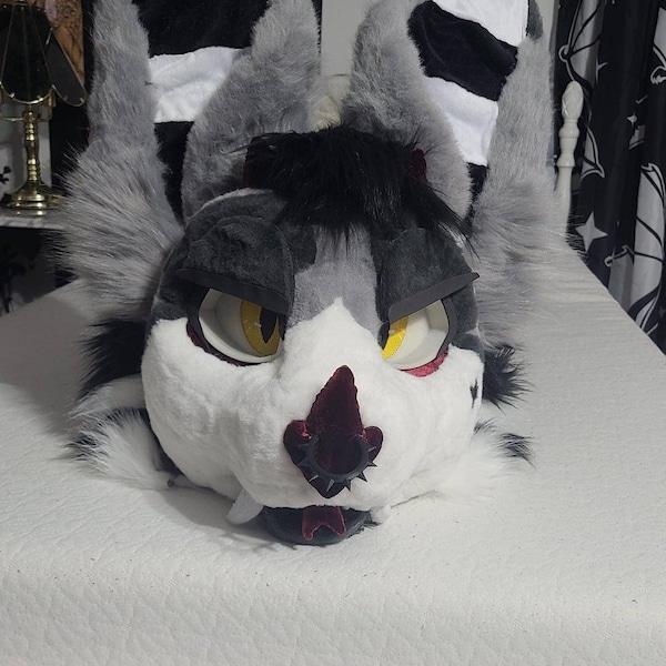 Snake Demon 3D Printed Fursuit Head Base - Etsy