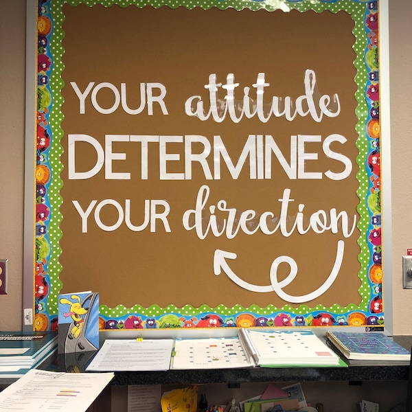Classroom Decoration, Inspirational Bulletin Board, Postive Attitude ...