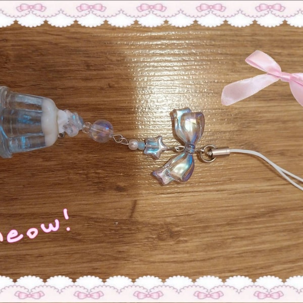 Cute Mini Resin Pudding Keychain (jelly, Bag Charm, Keyring, Birthday ...