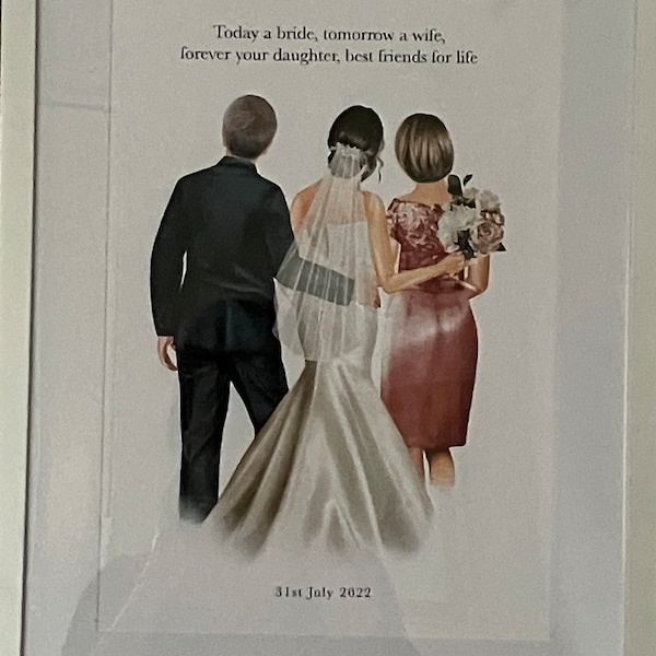 Personalised Gift for Parents of the Bride, Parents of the Bride Custom ...