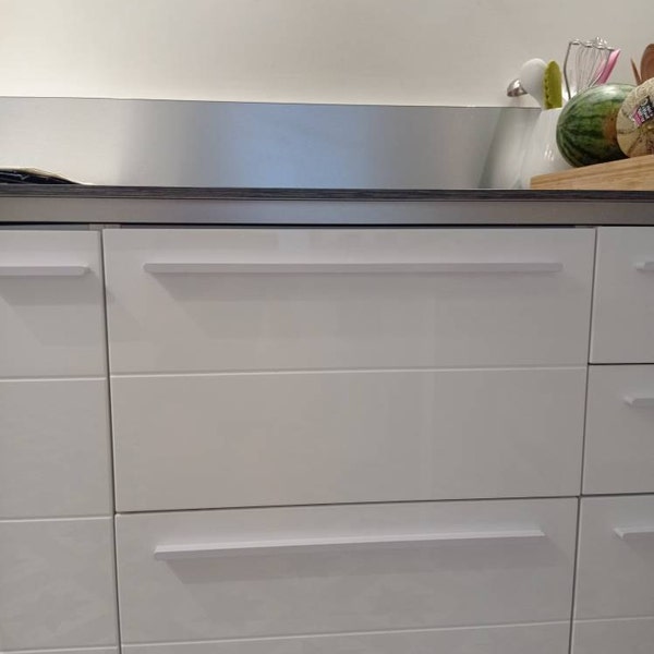 Modern simple Matte White Door Pull Handle Drawer Pull Handle Cabinet ...