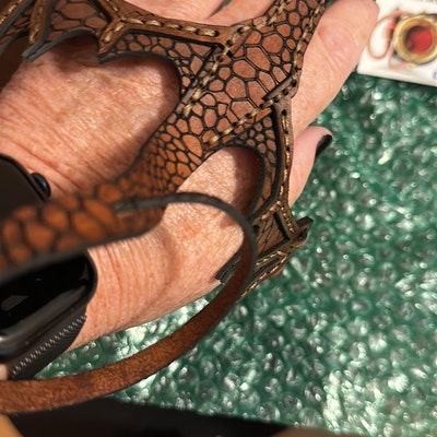 Leather Hand Dragon Cuff - Etsy