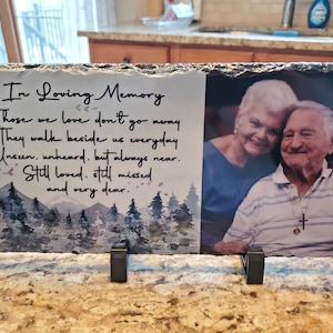 In Loving Memory Gift Personalized Memorial Photo Memorial | Etsy