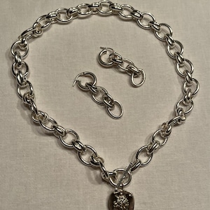 Chunky Chain Necklace Silver Chunky Necklace Chunky Chain - Etsy