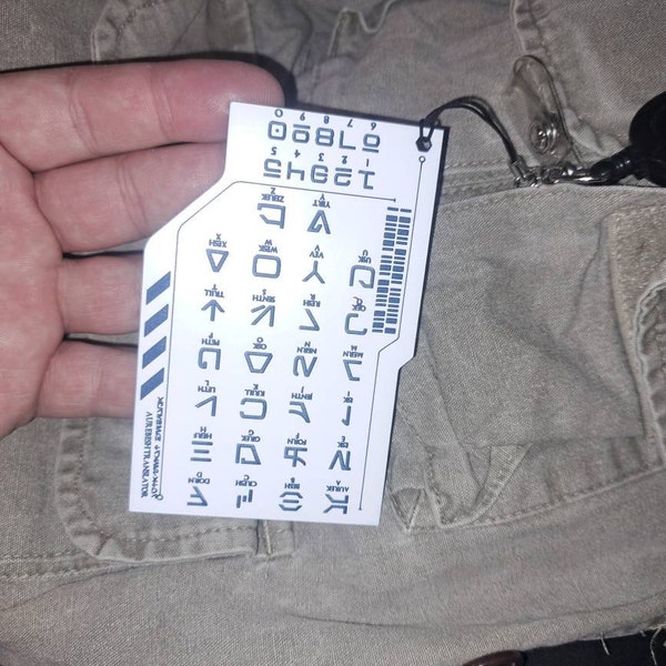 Star Wars Galaxy's Edge Inspired Aurebesh Translator Card - Etsy