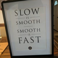 Navy SEAL Wall Art: Slow is Smooth, Smooth is Fast, Prints, Print, US ...