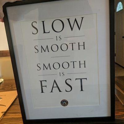 Navy SEAL Wall Art: Slow is Smooth, Smooth is Fast, Prints, Print, US ...