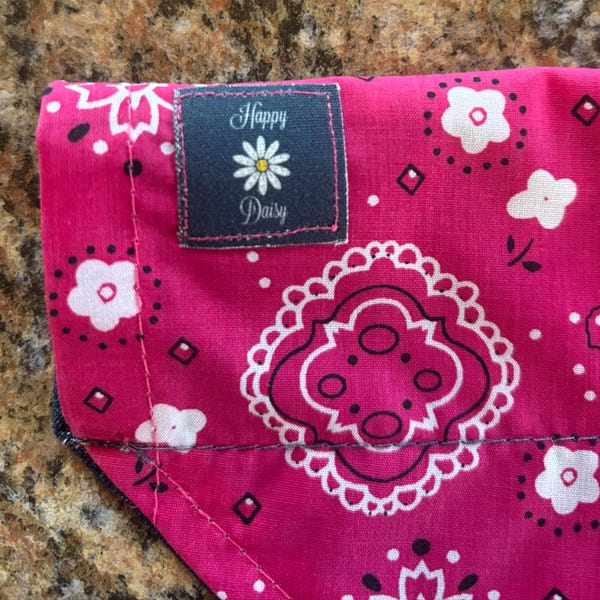 Custom Printed Cotton Quilt Label - Single Personalized Cotton Label ...