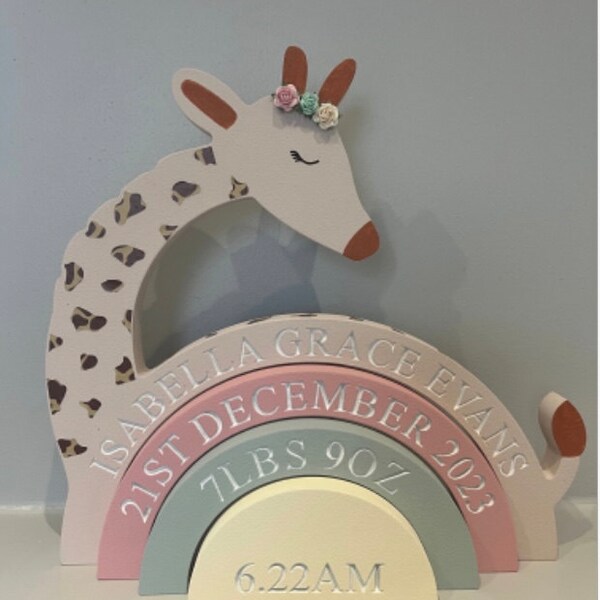 Engraved Stacking Giraffe - Etsy
