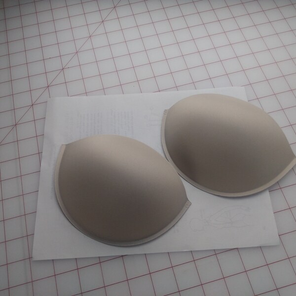 Push up Molded Bra Cups, Almond Shaped With Seam, Inserts or Sewn in ...