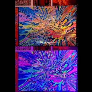 Acid Rain blacklight Trippy Tapestry Psychedelic UV Reactive - Etsy